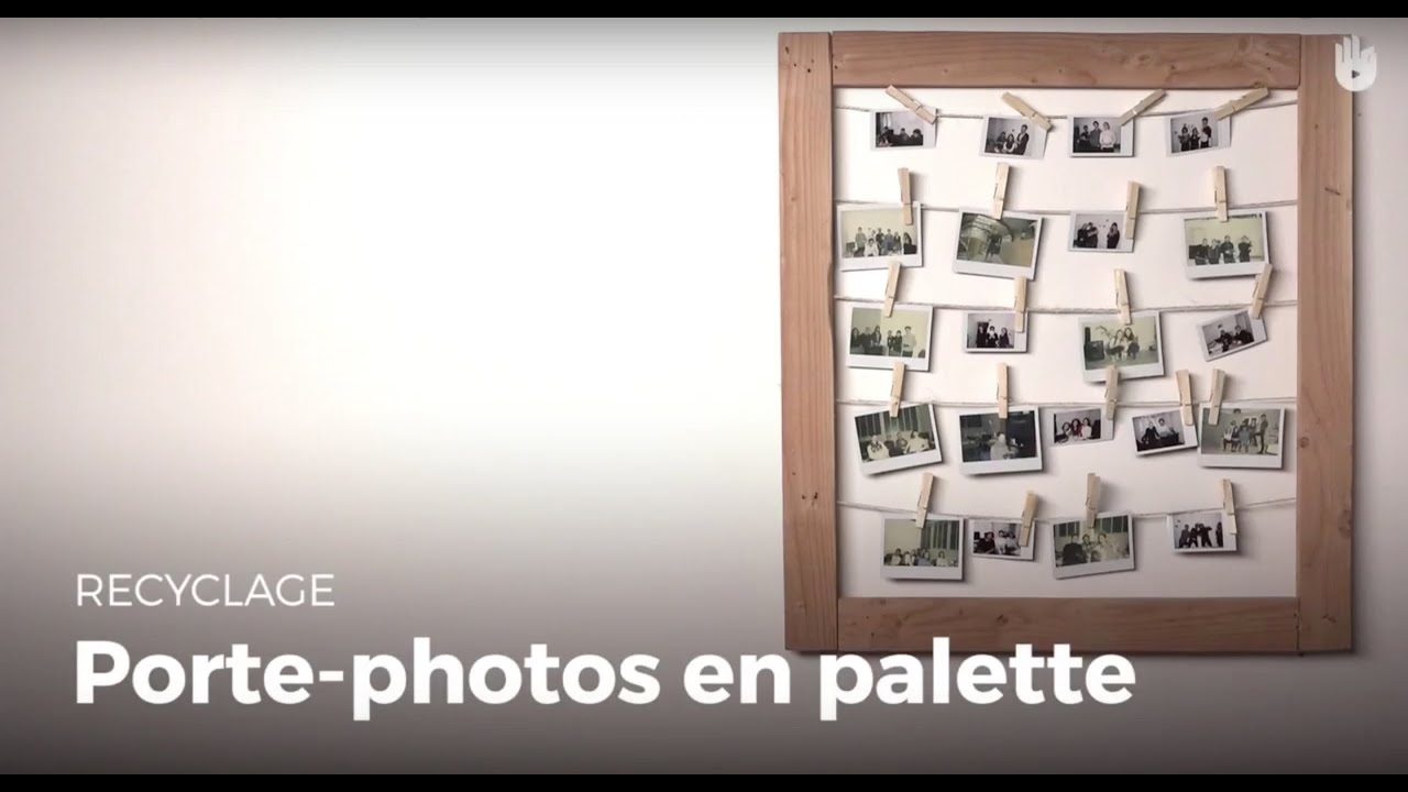 Fabriquer un porte-photos en palette - Fabriquer des meubles avec des ...
