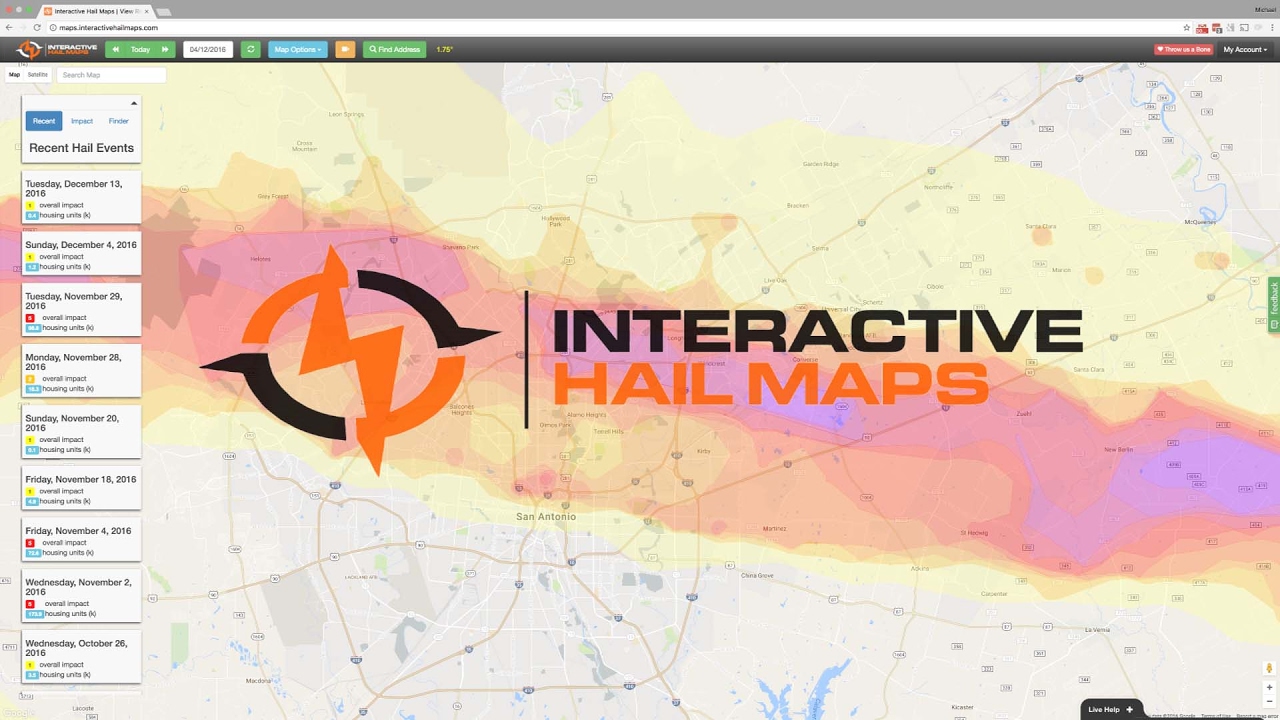 Interactive Hail Maps - The Ultimate Hail Damage Prospecting Tool