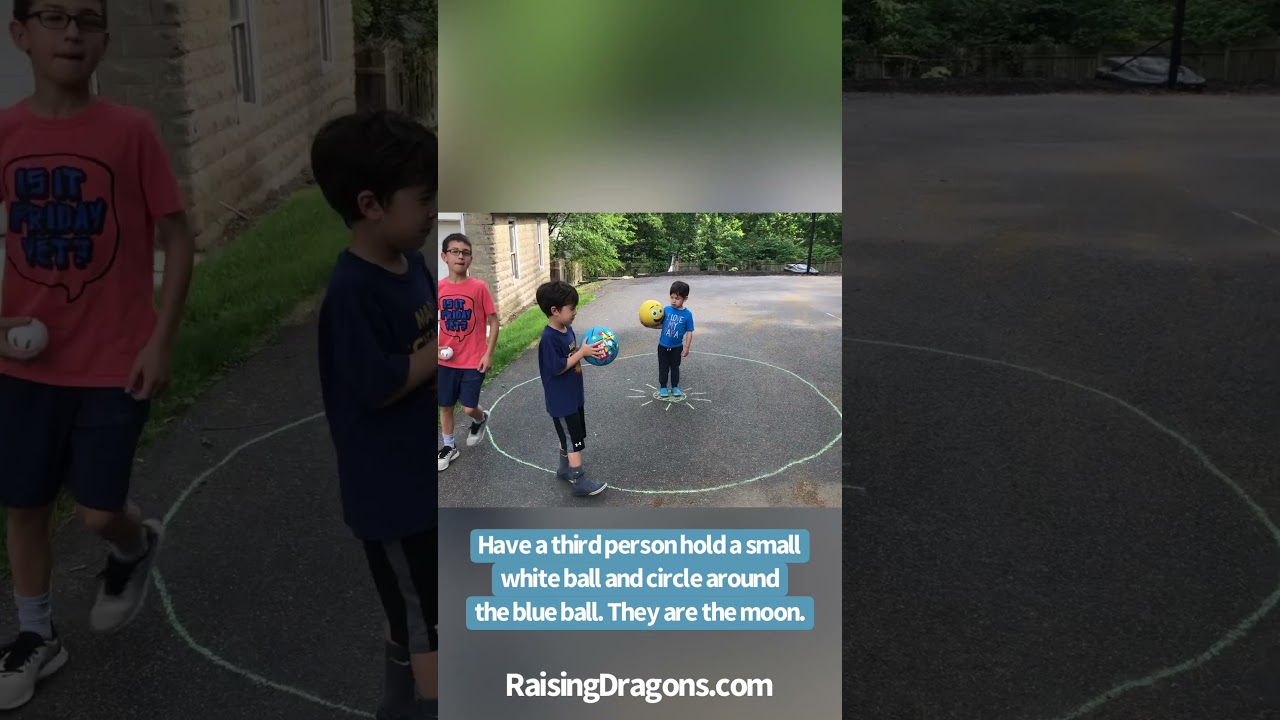 Earth’s Orbit Activity 🌎 A perfect lesson with the upcoming solar eclipse! 🌞 #scienceexperiment