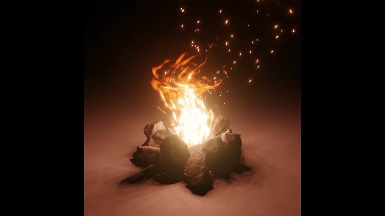 Fire/Flame A - Blender Geometry Nodes 4.0+