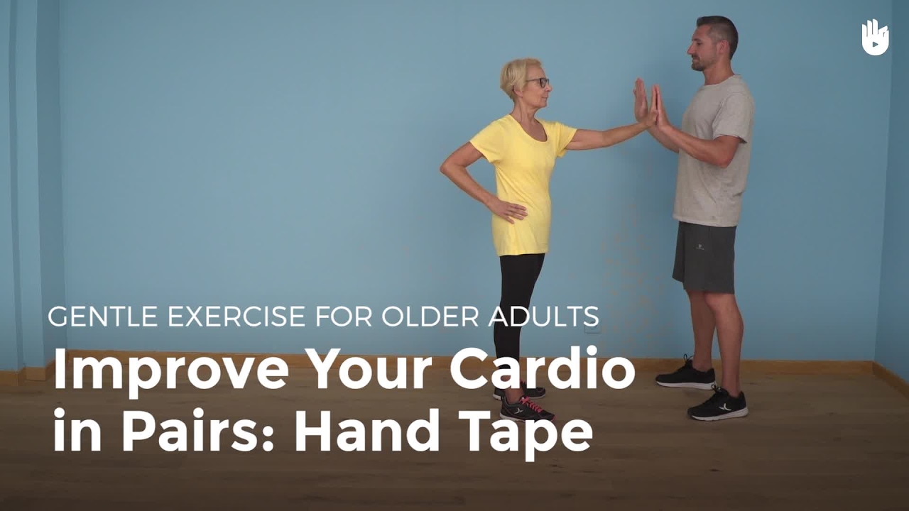 Cardio Exercise in Pairs: Hand Tape - Gentle Exercise for Older Adults ...
