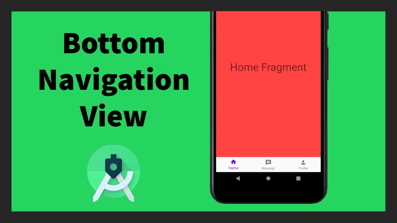 Bottom Navigation View | Android Studio