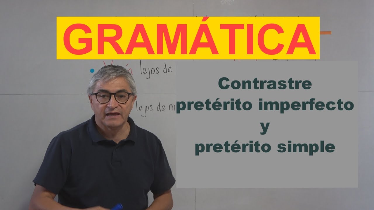 Contrasts and differences, in Spanish, between the imperfect tense and the simple tense