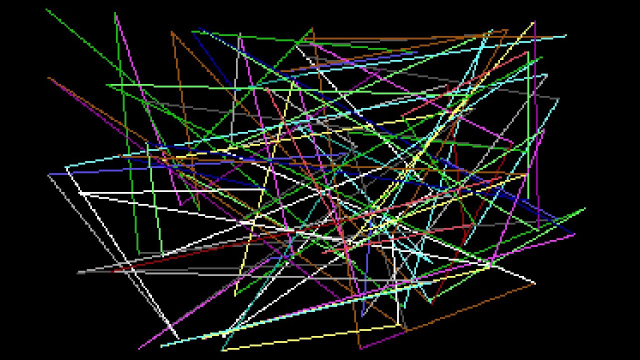 LINESUB.BAS - GW-BASIC, line drawing subroutine
