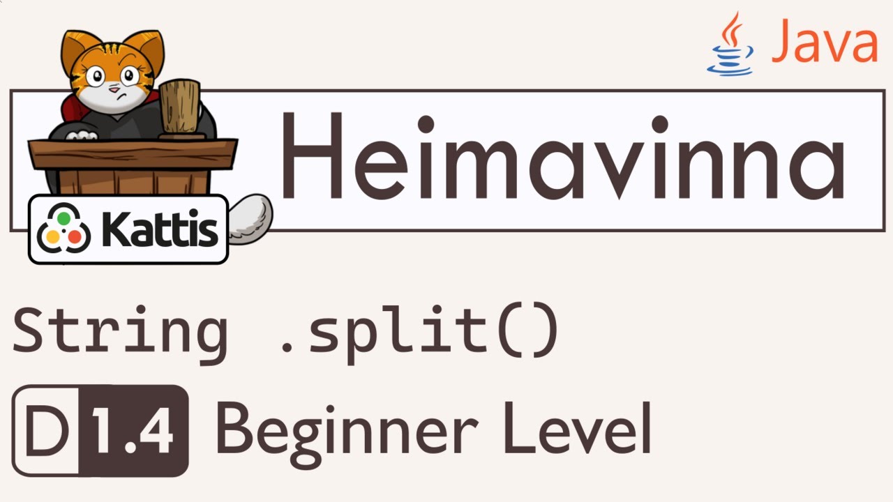 CP-1.005 Java Tutorial - String Splitting