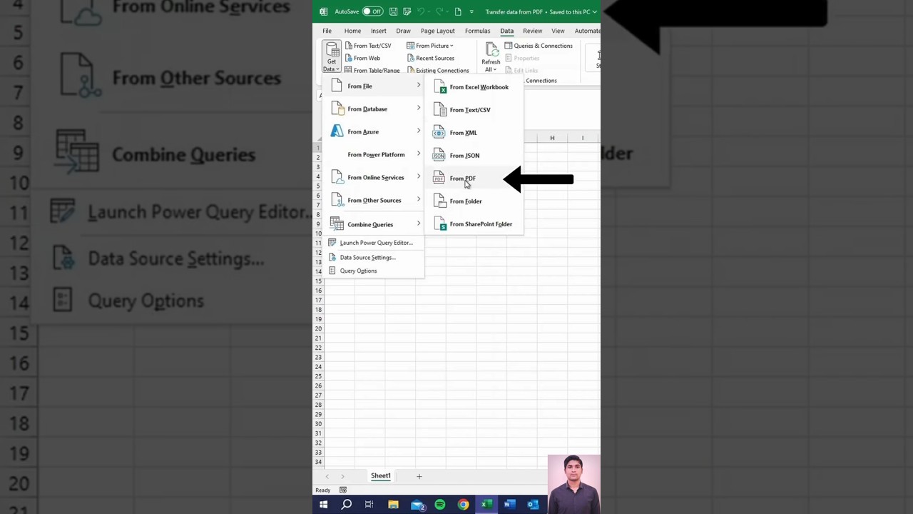 Import PDF Data into Excel with Power Query (No Manual Copy-Paste!) #exceltips #exceltricks #data