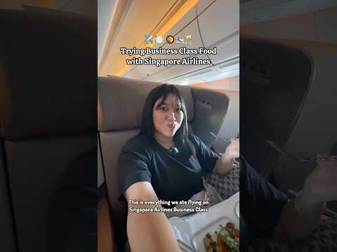 Is this Singapore Airline Food worth upgrading to Business Class?
