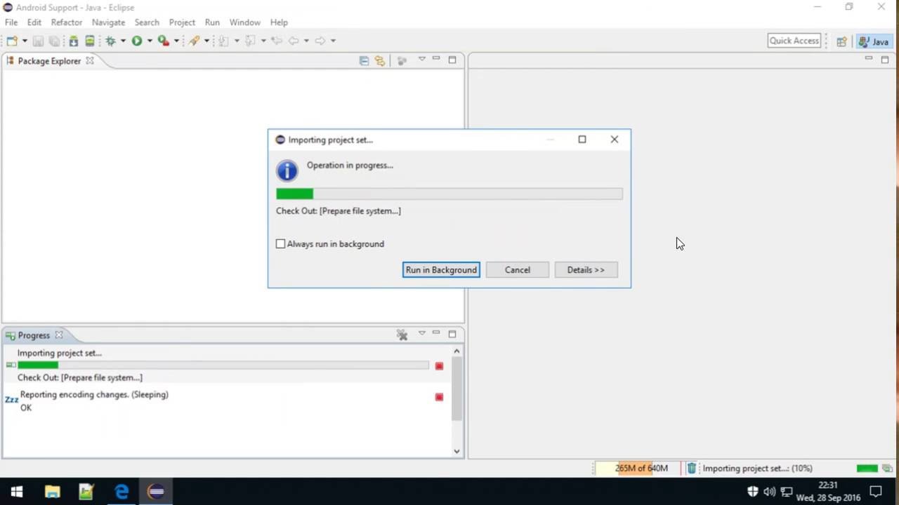 How to import Android libraries from GitHub/dandar3 into Eclipse workspace