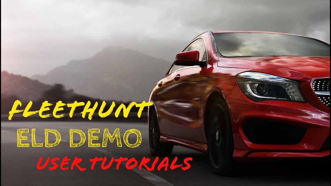 Fleethunt ELD Demo - Part 1 App Info and Vehicle select  ( ENGLISH )