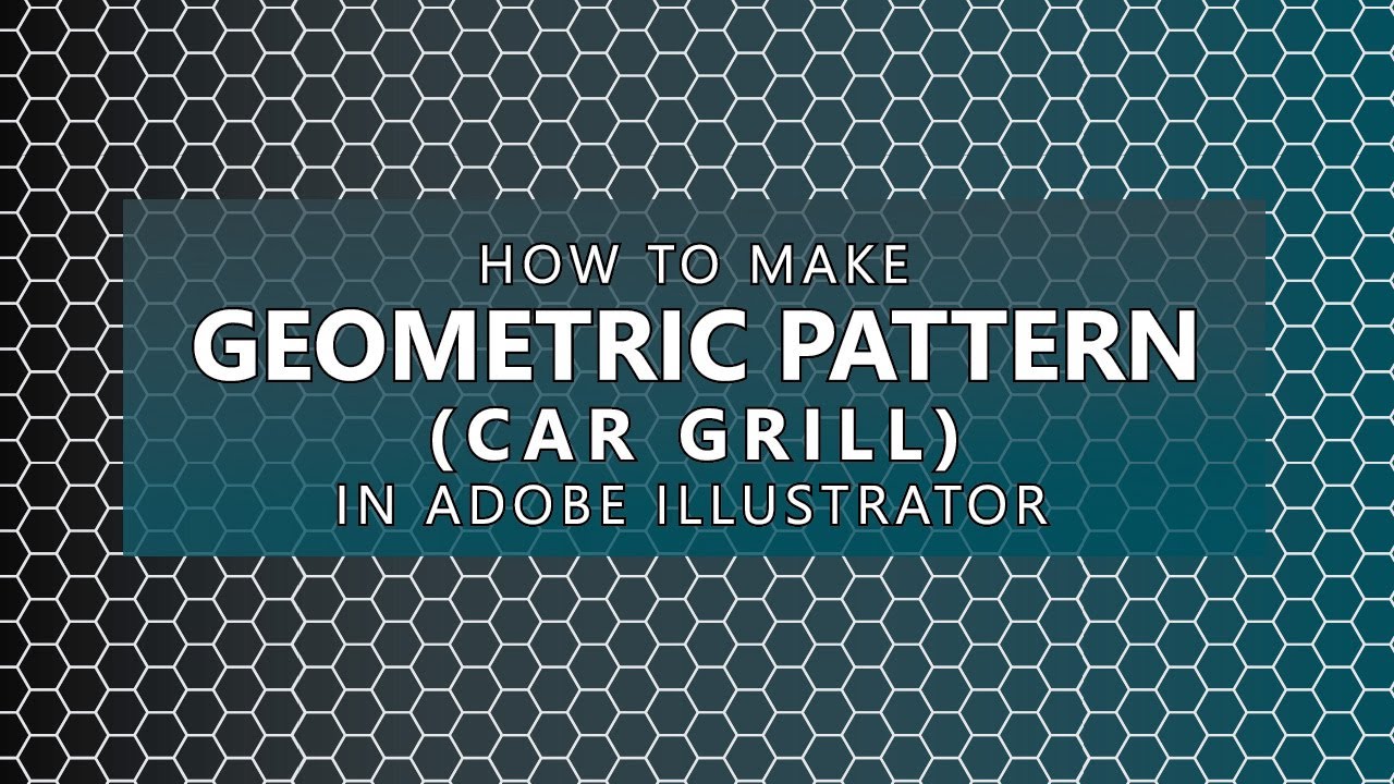 How to Create Pattern in Illustrator - Geometric Pattern - Vector Background - Illustrator Tutorial