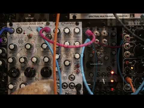 blue lantern modules Asteroid Snare Drum black | Reverb