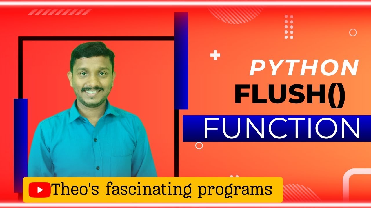flush function|python flush function| #programming #python #Theosfascinatingprograms #Karthic_PGT_CS