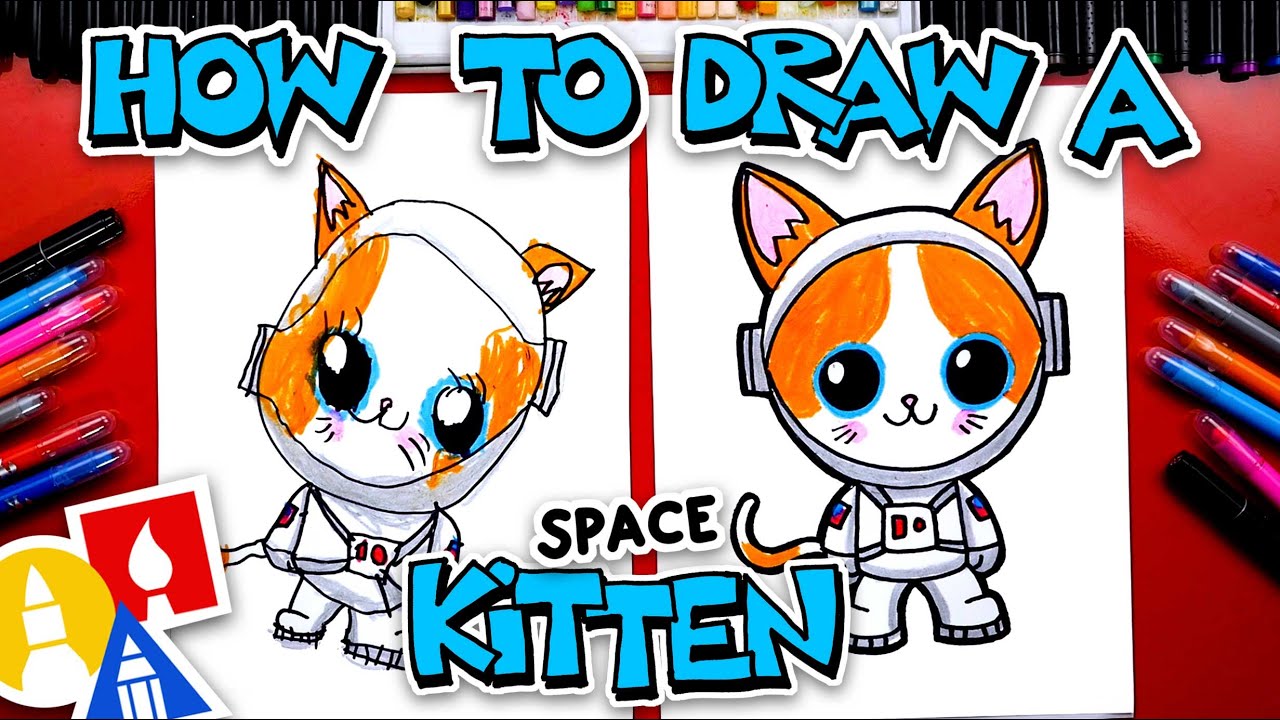 How To Draw A Space Kitten Astronaut