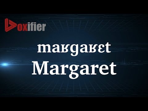 How to Pronunce Margaret in French - Voxifier.com