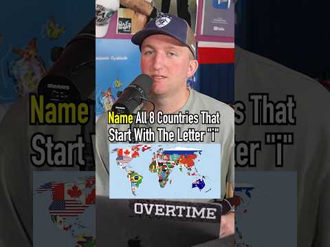 Can You Name All 8 Countries That Start With “I”?! #shorts #countries #world #game