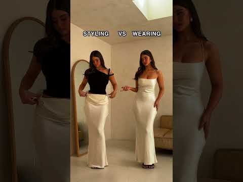 Styling vs Wearing: Two Ways To Style Our Satin Maxi Dress 👗