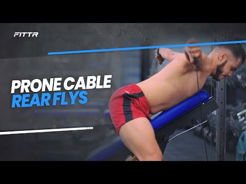 How To Do Prone Cable rear flys | Exercise Video