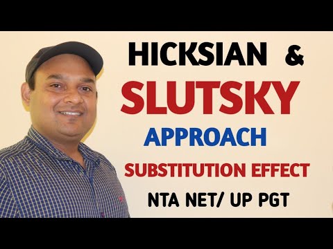 Hicks and Slutsky approach of substitution effect Video Lecture - Crash ...