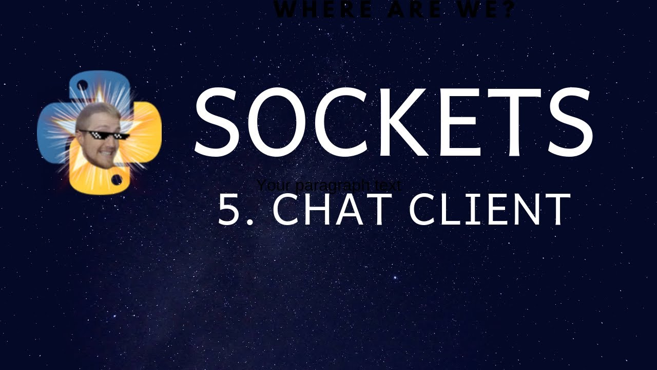 Socket Chatroom client - Creating chat application with sockets in Python