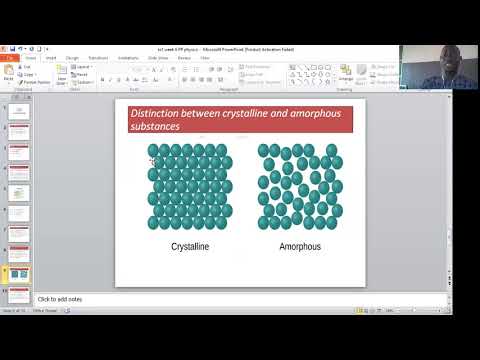 GOD FIRST COLLEGE: PHYSICS CRYSTAL STRUCTURE SS1 WEEK 6