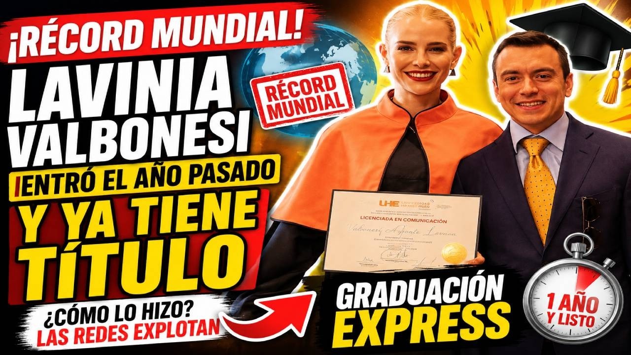 EN VIVO: ¡Lavinia Valbonesi rompe récord mundial! Entró a la U y YA se graduó 😱🎓
