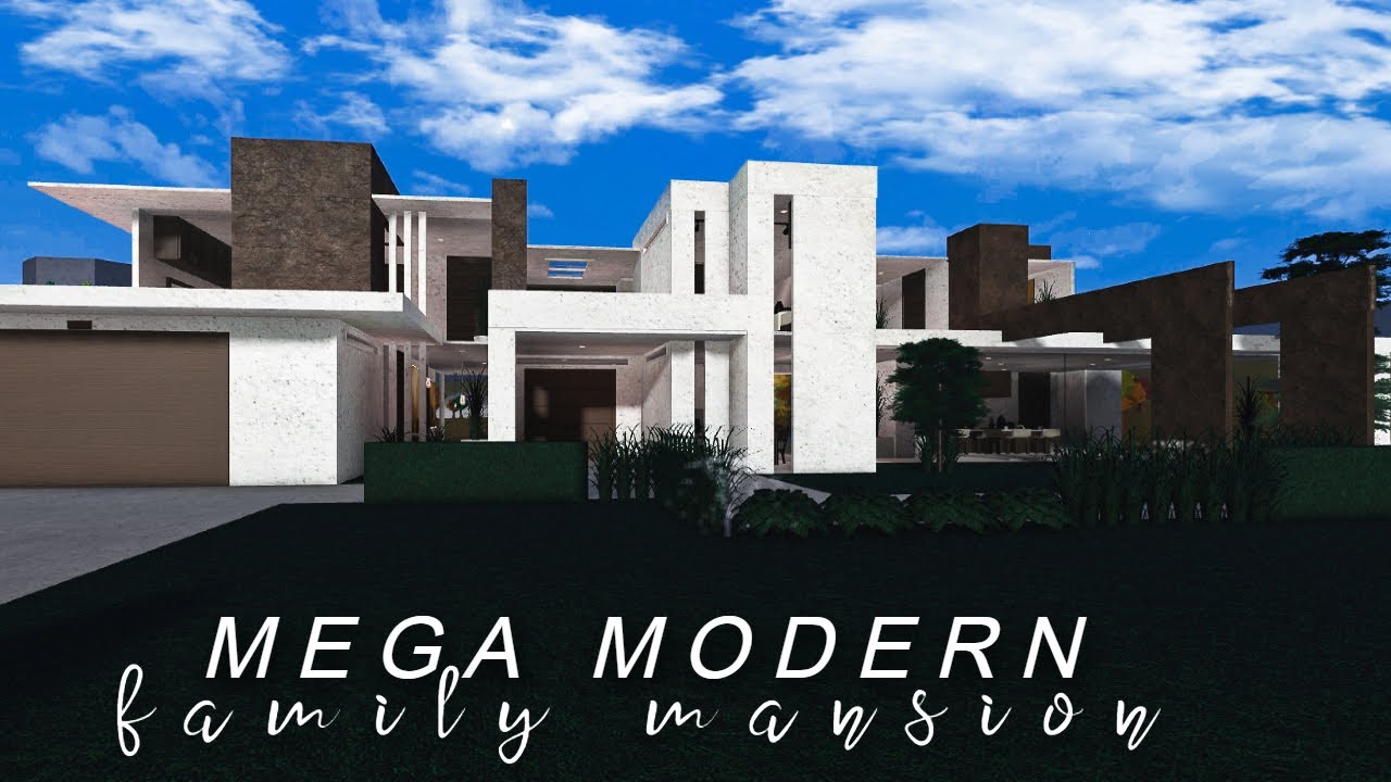Mega Modern Family Mansion|❗UPDATE❗| ROBLOX bloxburg