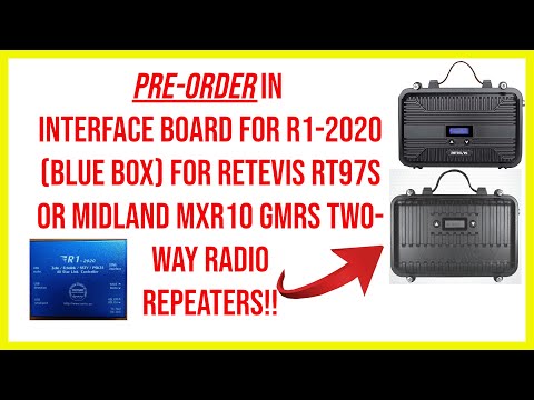 🔺 pre-order interface board r1-2020 for retevis rt97s or midland mxr10 gmrs two-way radio repeater🔺