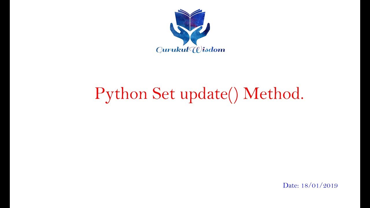 54-Python Set update() Method