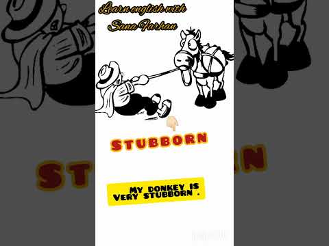 #shorts #stubborn meaning #englishspeakingpractice || learn english with sana Farhan