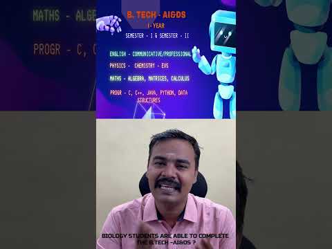 B.Tech Artificial intelligence and data science Course Details #a2kdk #TNEA #artificialintelligence
