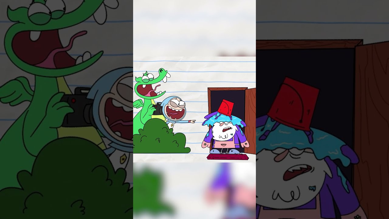 Shiny Water Bucket Prank | (animation meme) #boyanddragon #shorts