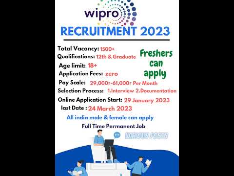 Wipro Recruitment 2023 | Wipro Hiring 2023 | Wipro Jobs 2023 | Wipro New Vacancy 2023 | #shorts
