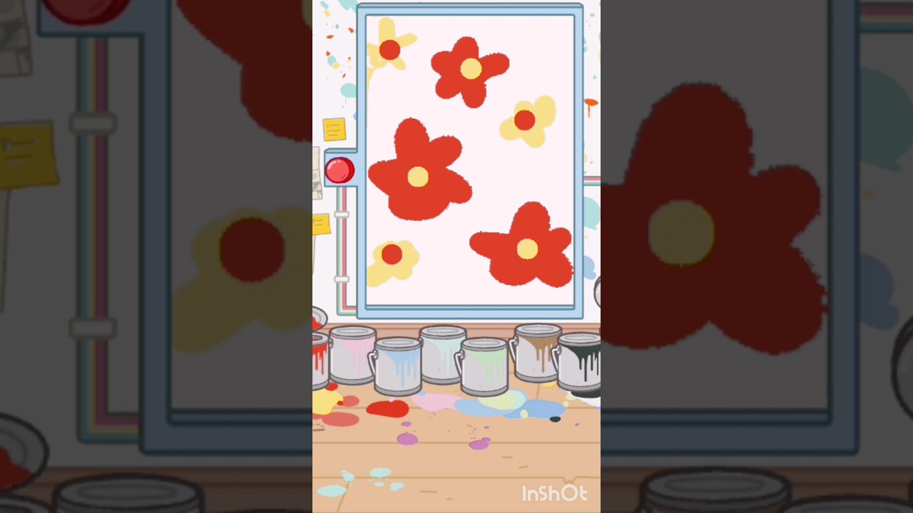 Toca Boca Aesthetic 70s Modern Flower Painting! 🌼