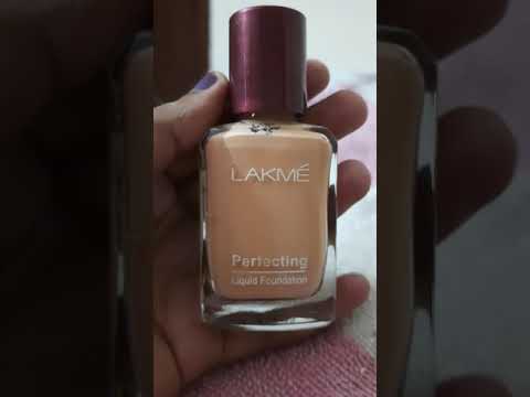 Best makeup at low budget review, shade swatch || Lakme perfecting liquid foundation at 155 #shorts