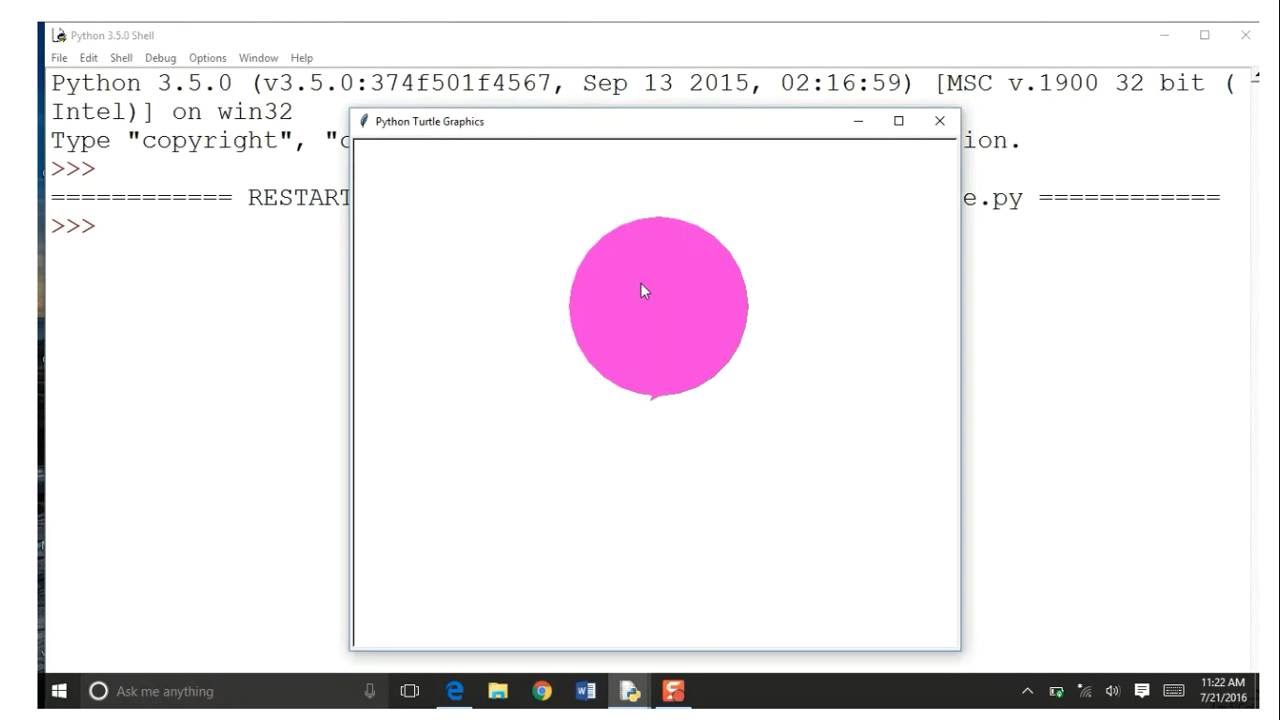 Color your circle with Python