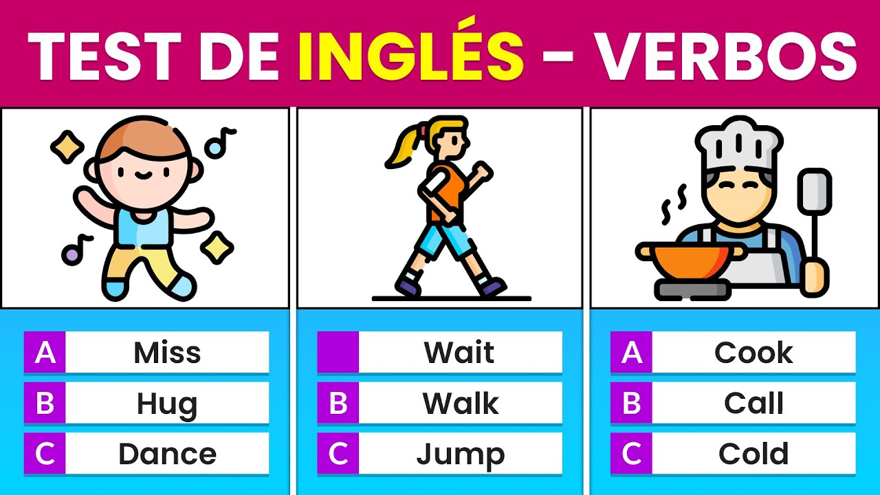 Test de 200 VERBOS BÁSICOS en INGLÉS🏊🏻 📚🤔 | Quiz de Inglés ✅ - 200 Verbos Más Comunes