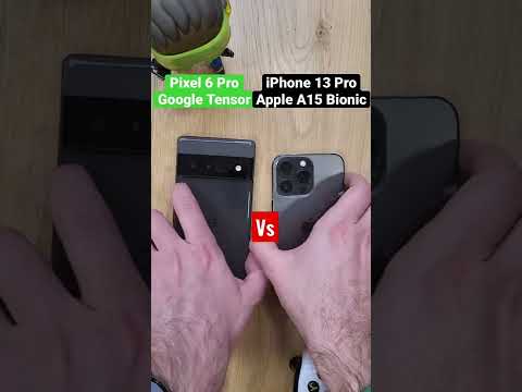 Antutu: Pixel 6 Pro (Tensor) vs iPhone 13 Pro (A15 Bionic) #shorts