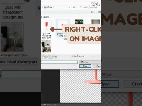 How to open transparent background PNG image in Photoshop #photoshop #opentransparentbackgroundpng