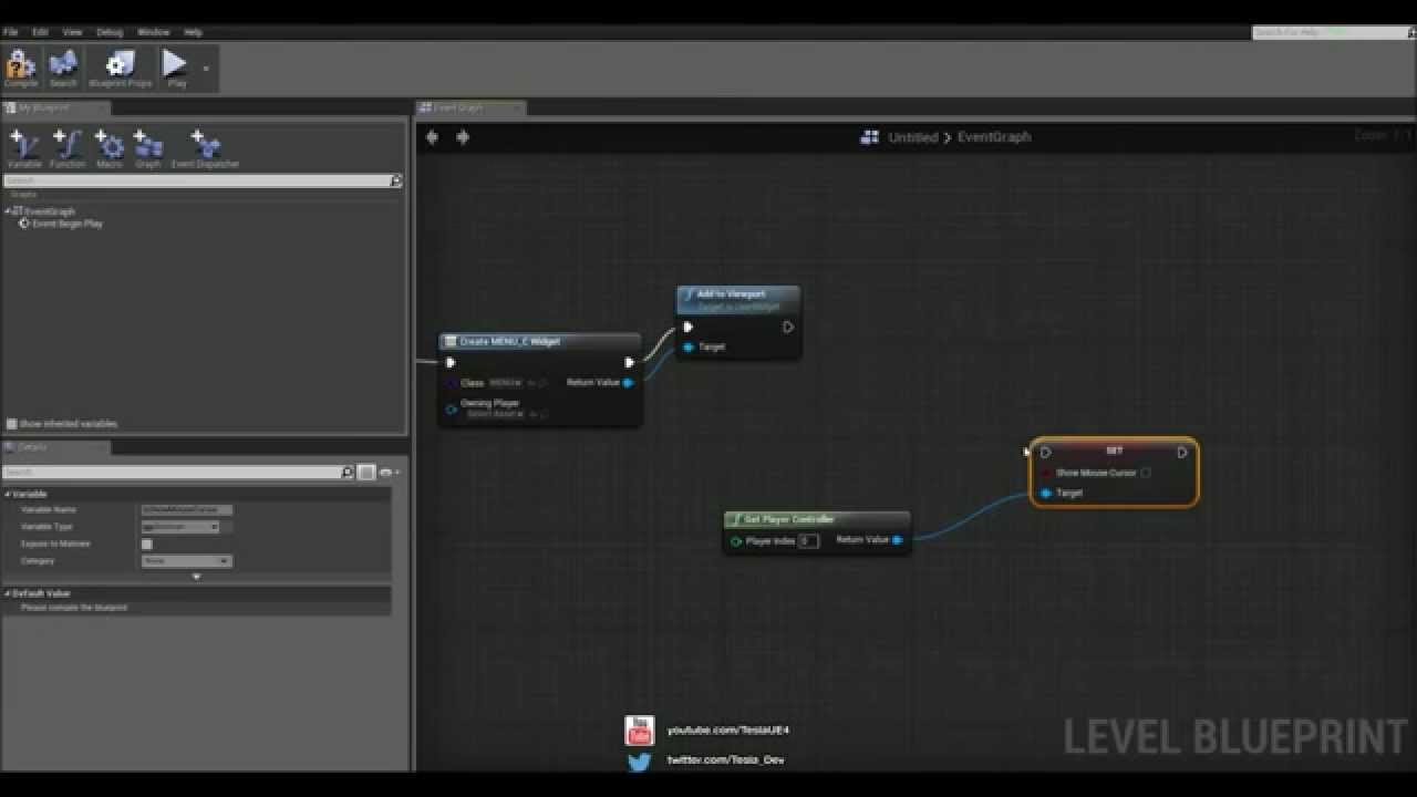 Unreal Engine 4 Tutorial - UMG - Basic Menu