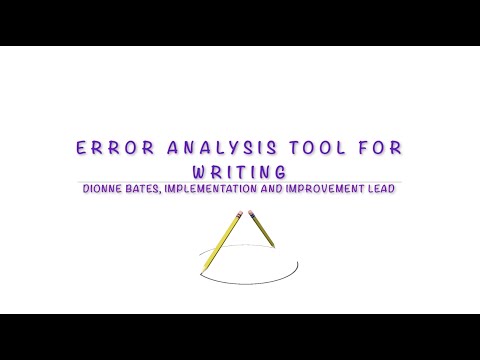 Error Analysis for Writing