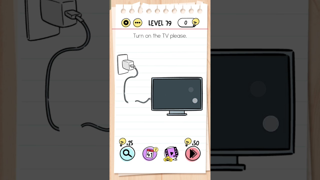 Turn on the TV please Brain Test Level 79