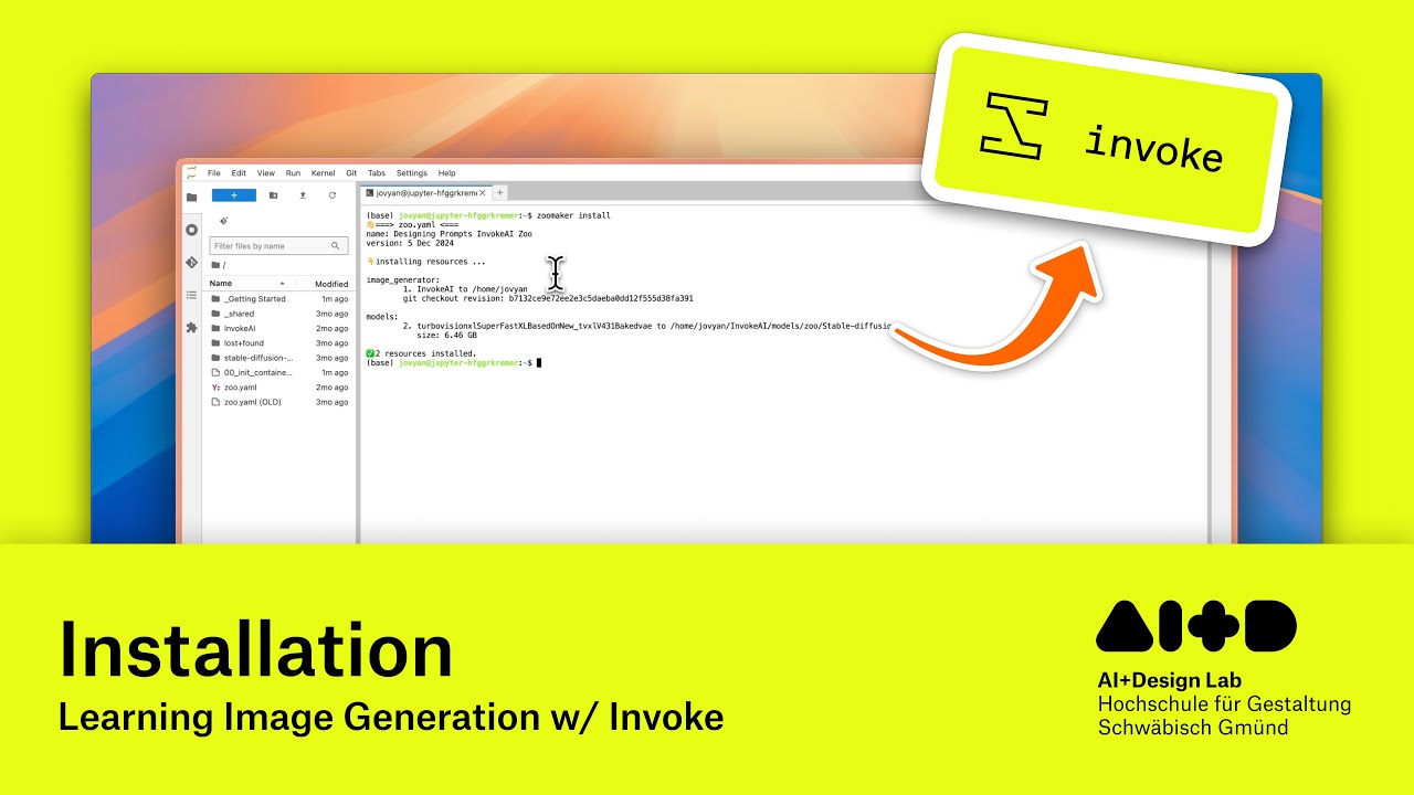 Installing on JupyterHub with Starter Models – AI+D Lab Invoke AI Tutorial