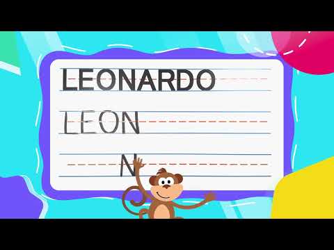 How To Write LEONARDO | Write With Me! -- FOR KIDS