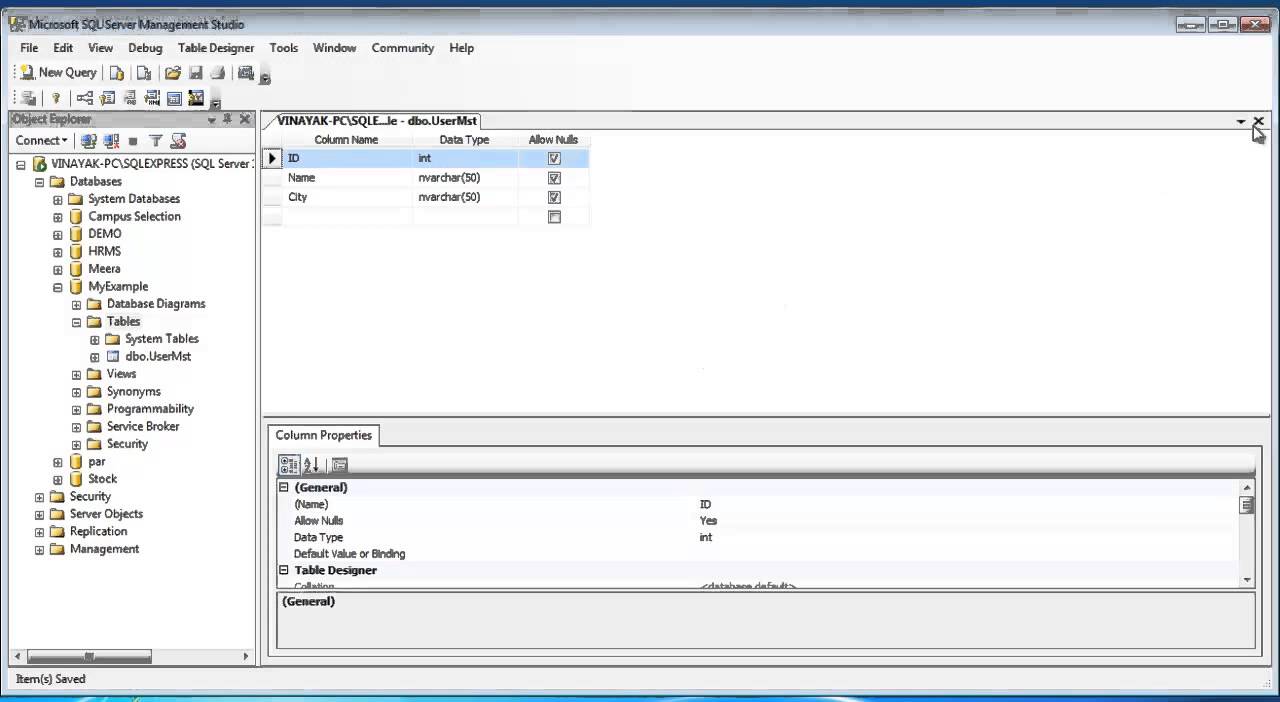 COPY SQL TABLE TO ANOTHER TABLE IN SQL SERVER