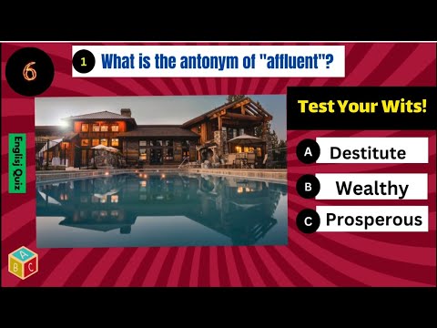 English Antonym Quiz (C1-C2) | Are You a Master of Opposites? 🤔🔍