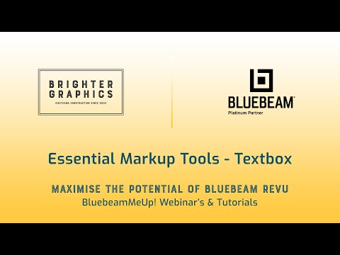 Text Box - Essential Markup Tools in Revu - By Brighter Graphics