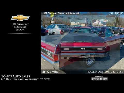 Used 1972 Chevrolet El Camino | Tony's Auto Sales, Waterbury, CT