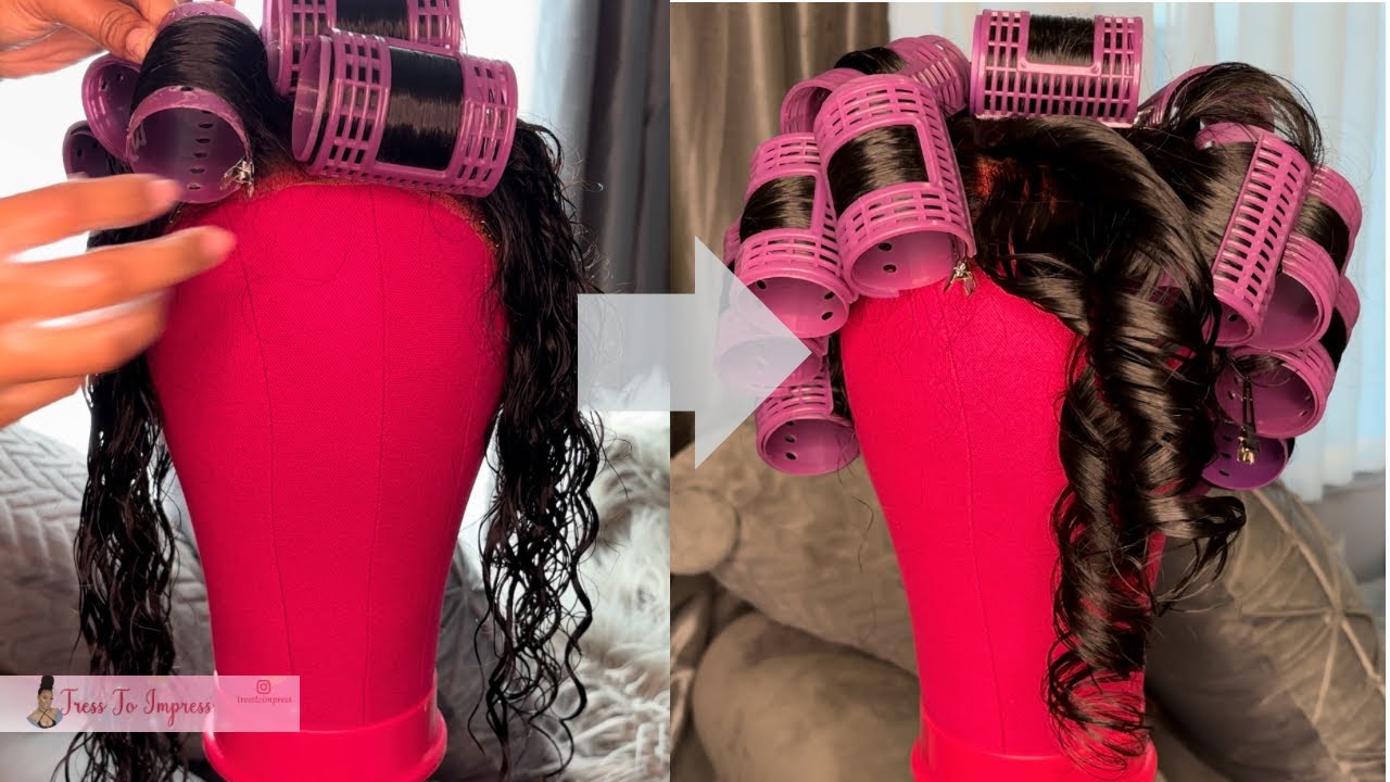 How to Use Rollers to Curl Your Wig without Heat Damage | Tress to Impress