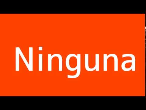 How to say None in Spanish