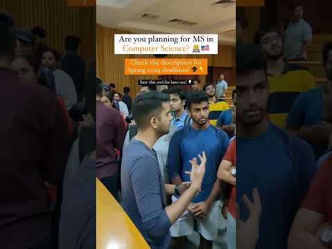 Master's in Computer Science: Spring 2024 Deadlines πΊπΈ | All You Need to Know in One Place π